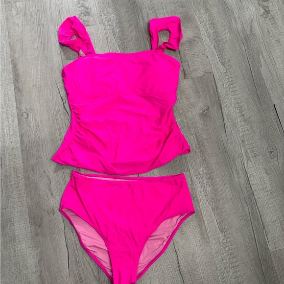 Swim | Vibrant Pink Swimsuit Set | Poshmark